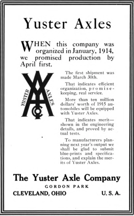 Yuster Axle Company | MyCompanies Wiki | Fandom