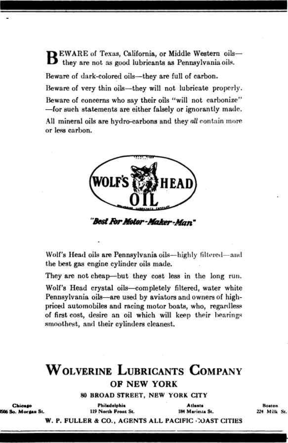 Wolverine Lubricants Company of New York | MyCompanies Wiki | Fandom