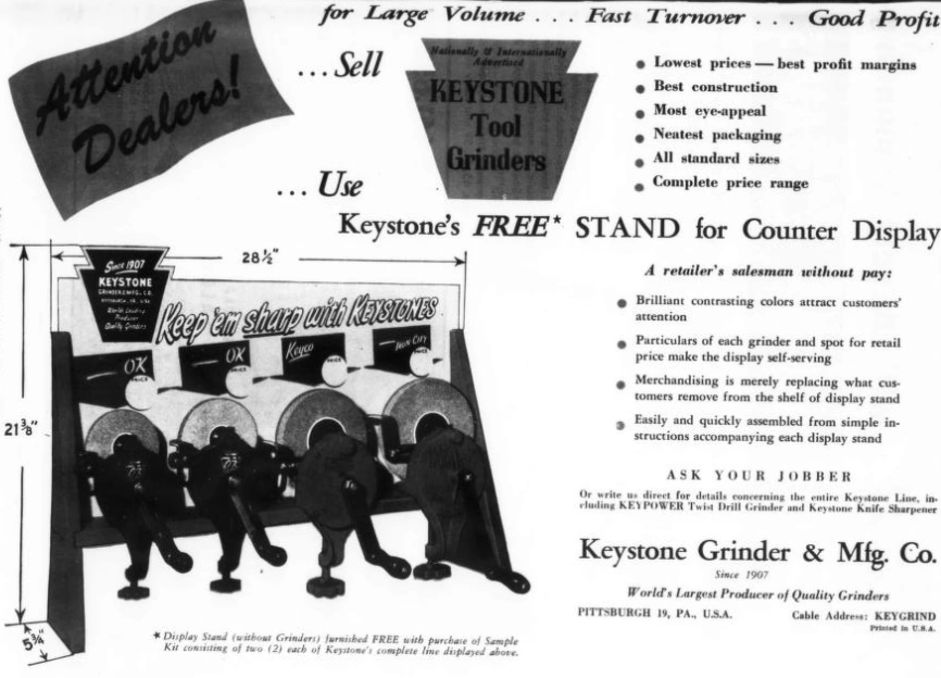 Keystone Grinder & Manufacturing Company | MyCompanies Wiki | Fandom