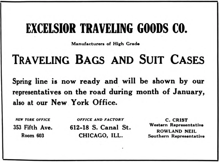 Excelsior Traveling Goods Company | MyCompanies Wiki | Fandom