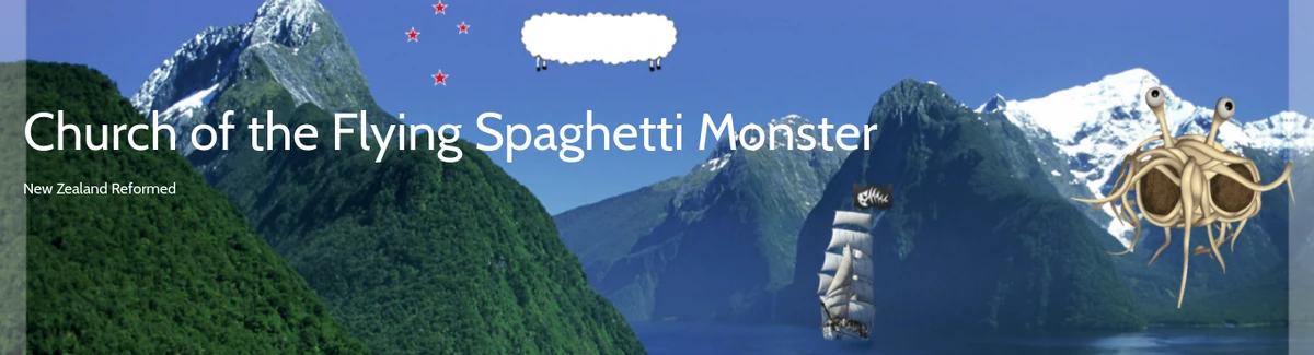 Church of the Flying Spaghetti Monster New Zealand (website) | MYEarth ...