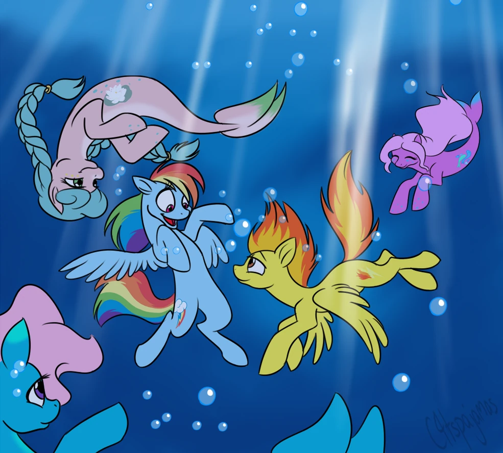 how to draw sea ponies