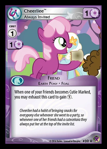 Cheerilee, Always Invited | My Little Pony Collectible Card Game Wiki ...