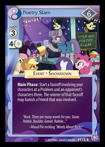 Poetry Slam | My Little Pony Collectible Card Game Wiki | Fandom
