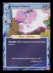 Missed Teleport | My Little Pony Collectible Card Game Wiki | Fandom