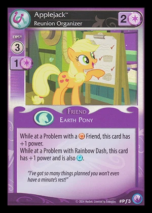 Applejack, Reunion Organizer | My Little Pony Collectible Card Game ...