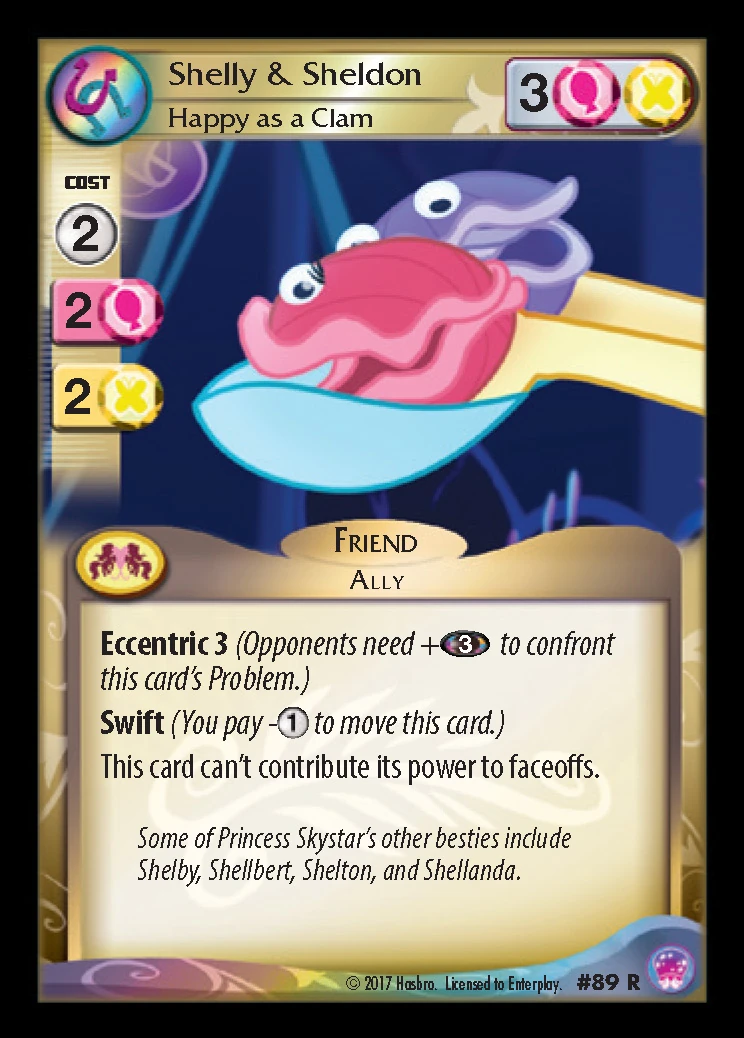 Shelly & Sheldon, Happy as a Clam | My Little Pony Collectible Card ...
