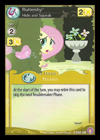 Fluttershy, Hide and Squeak | My Little Pony Collectible Card Game Wiki ...