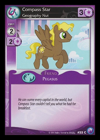Compass Star, Geography Nut | My Little Pony Collectible Card Game Wiki ...