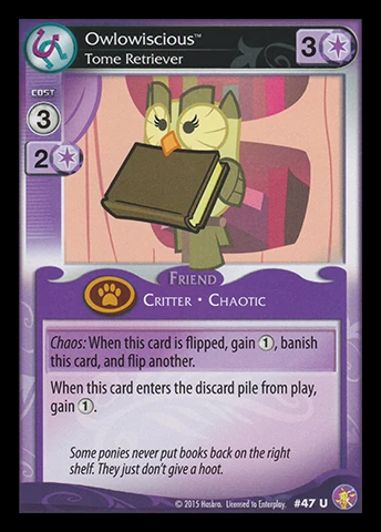 Owlowiscious, Tome Retriever | My Little Pony Collectible Card Game ...