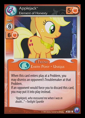 Applejack, Element of Honesty | My Little Pony Collectible Card Game ...