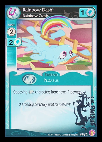 Rainbow Dash, Rainbow Crash | My Little Pony Collectible Card Game Wiki ...