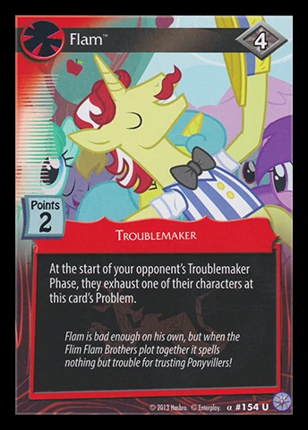 Flam | My Little Pony Collectible Card Game Wiki | Fandom