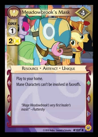 Meadowbrook's Mask | My Little Pony Collectible Card Game Wiki | Fandom