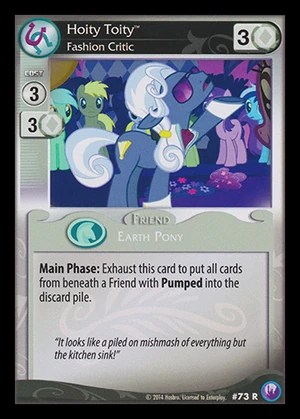 Hoity Toity, Fashion Critic | My Little Pony Collectible Card Game Wiki ...
