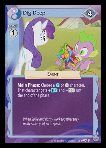 Dig Deep | My Little Pony Collectible Card Game Wiki | Fandom