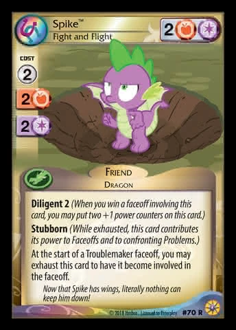 Spike, Fight and Flight | My Little Pony Collectible Card Game Wiki ...