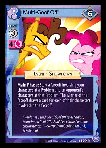 Multi-Goof Off! | My Little Pony Collectible Card Game Wiki | Fandom
