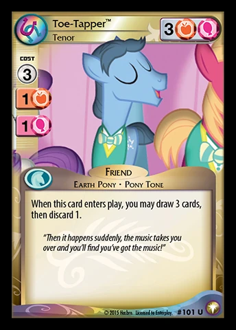 Toe-Tapper, Tenor | My Little Pony Collectible Card Game Wiki | Fandom