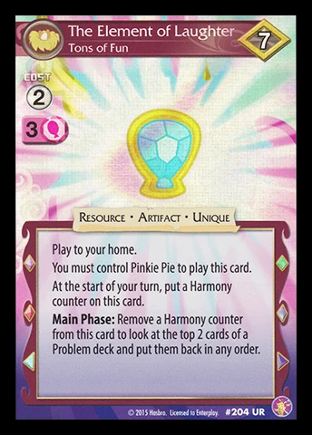 The Element of Laughter, Tons of Fun | My Little Pony Collectible Card ...