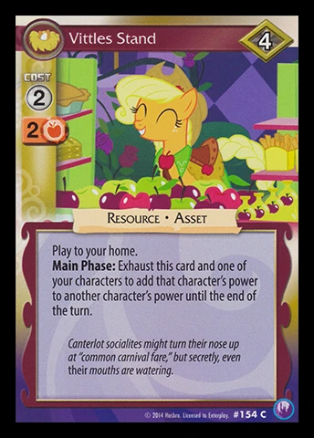 Vittles Stand | My Little Pony Collectible Card Game Wiki | Fandom