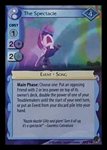 The Spectacle (Marks in Time Promo) | My Little Pony Collectible Card ...