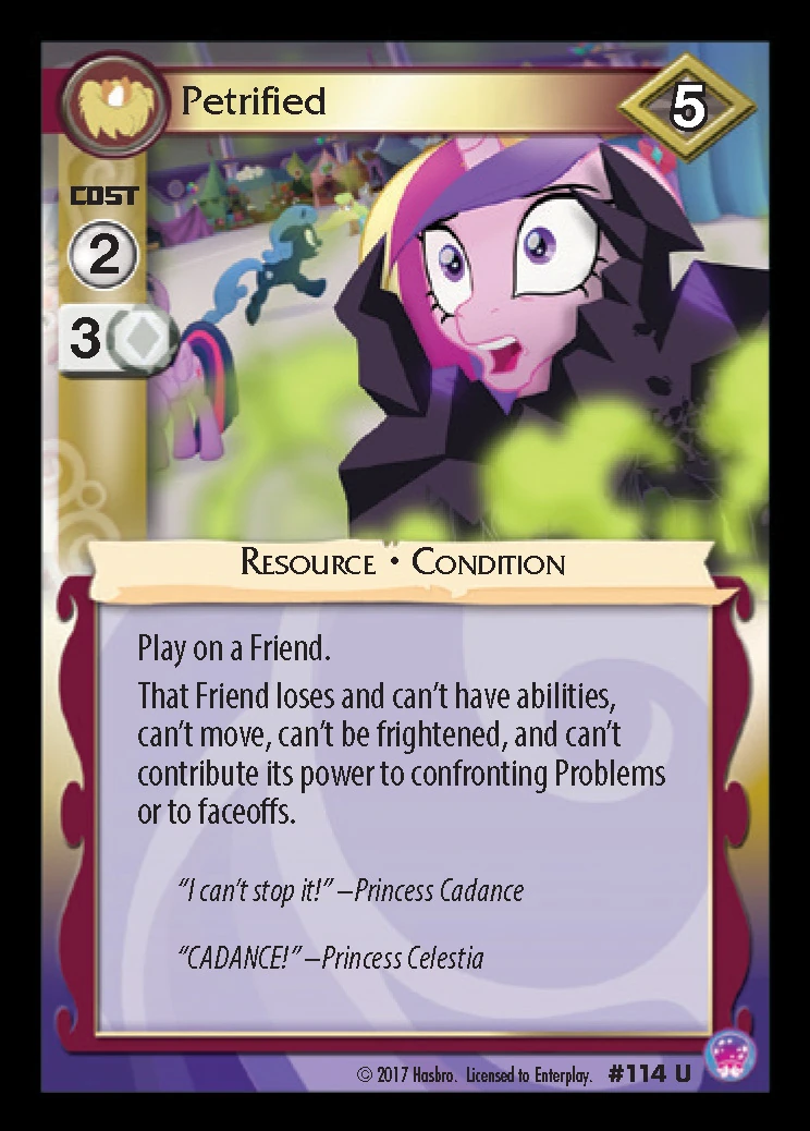 Petrified | My Little Pony Collectible Card Game Wiki | Fandom