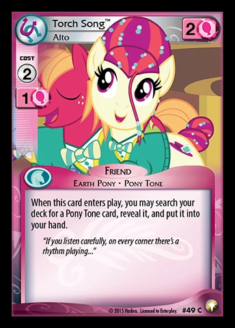 Torch Song, Alto | My Little Pony Collectible Card Game Wiki | Fandom