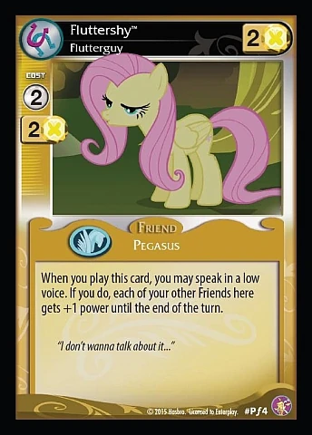 Fluttershy, Flutterguy | My Little Pony Collectible Card Game Wiki | Fandom
