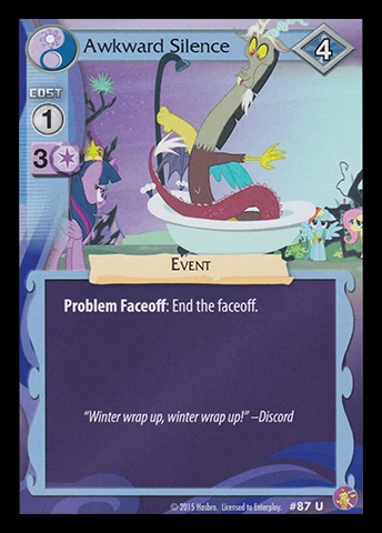 Awkward Silence | My Little Pony Collectible Card Game Wiki | Fandom