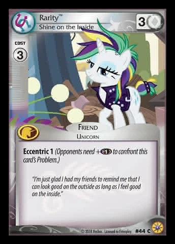 Rarity, Shine on the Inside | My Little Pony Collectible Card Game Wiki ...