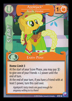 Applejack, Apple Vendor | My Little Pony Collectible Card Game Wiki ...