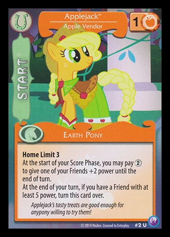 Applejack, Apple Vendor | My Little Pony Collectible Card Game Wiki ...