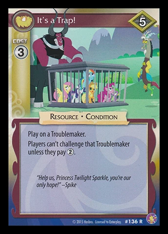 It's a Trap! | My Little Pony Collectible Card Game Wiki | Fandom