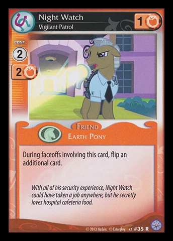 Night Watch, Vigilant Patrol | My Little Pony Collectible Card Game ...