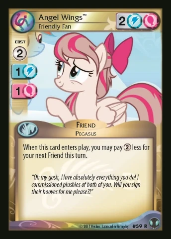 Angel Wings, Friendly Fan | My Little Pony Collectible Card Game Wiki ...