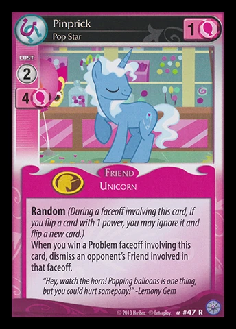 Pinprick, Pop Star | My Little Pony Collectible Card Game Wiki | Fandom