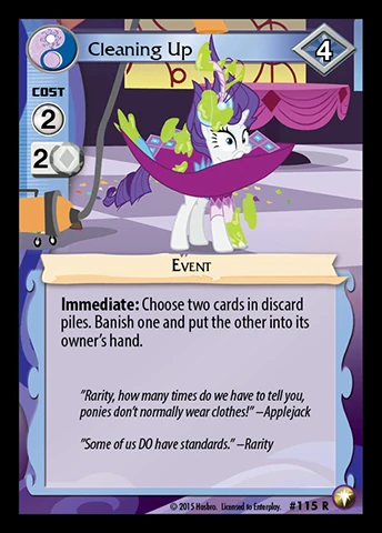 Cleaning Up | My Little Pony Collectible Card Game Wiki | Fandom