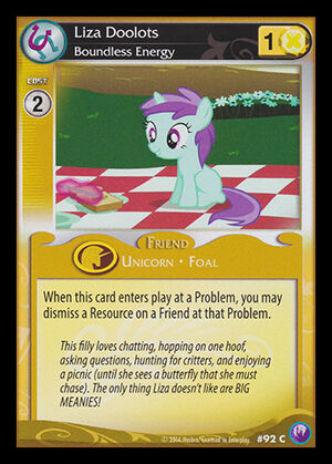Liza Doolots, Boundless Energy | My Little Pony Collectible Card Game ...