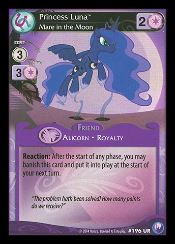 Princess Luna, Mare in the Moon | My Little Pony Collectible Card Game ...