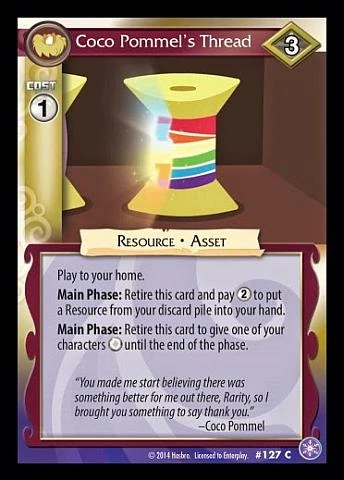 Coco Pommel's Thread | My Little Pony Collectible Card Game Wiki | Fandom