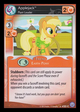 Applejack, Plant Leader | My Little Pony Collectible Card Game Wiki ...