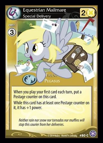 Equestrian Mailmare, Special Delivery | My Little Pony Collectible Card ...