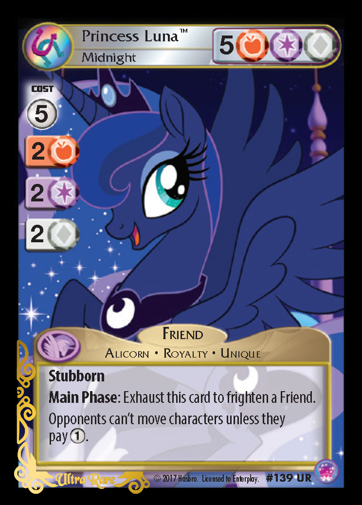 Princess Luna, Midnight | My Little Pony Collectible Card Princess Luna, Midnight | My Little Pony Collectible Card