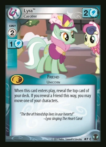 Lyra, Caroller | My Little Pony Collectible Card Game Wiki | Fandom