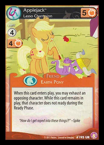 Applejack, Lasso Champion | My Little Pony Collectible Card Game Wiki ...