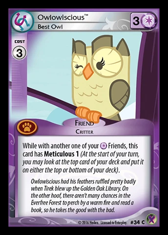 Owlowiscious, Best Owl | My Little Pony Collectible Card Game Wiki | Fandom