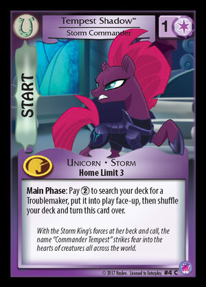 Tempest Shadow, Storm Commander | My Little Pony Collectible Card Game ...