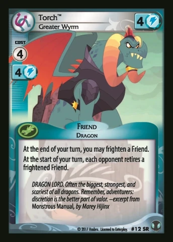 Torch, Greater Wyrm | My Little Pony Collectible Card Game Wiki | Fandom