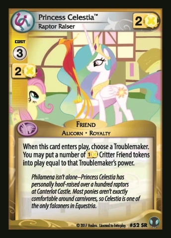 Princess Celestia, Raptor Raiser | My Little Pony Collectible Card Game ...